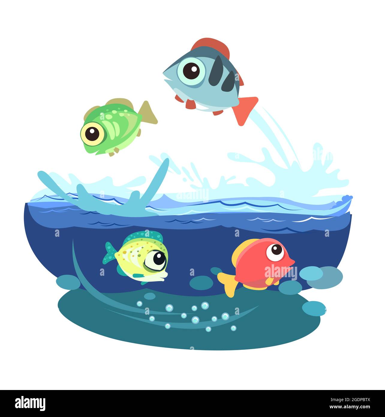 Underwater scene little reef fishes hi-res stock photography and images ...