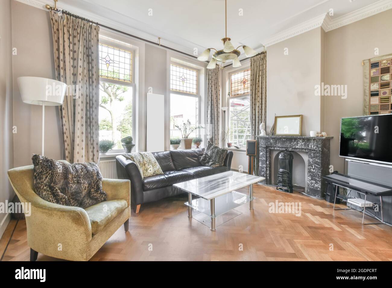 Luxury and beautiful living room interior design Stock Photo - Alamy