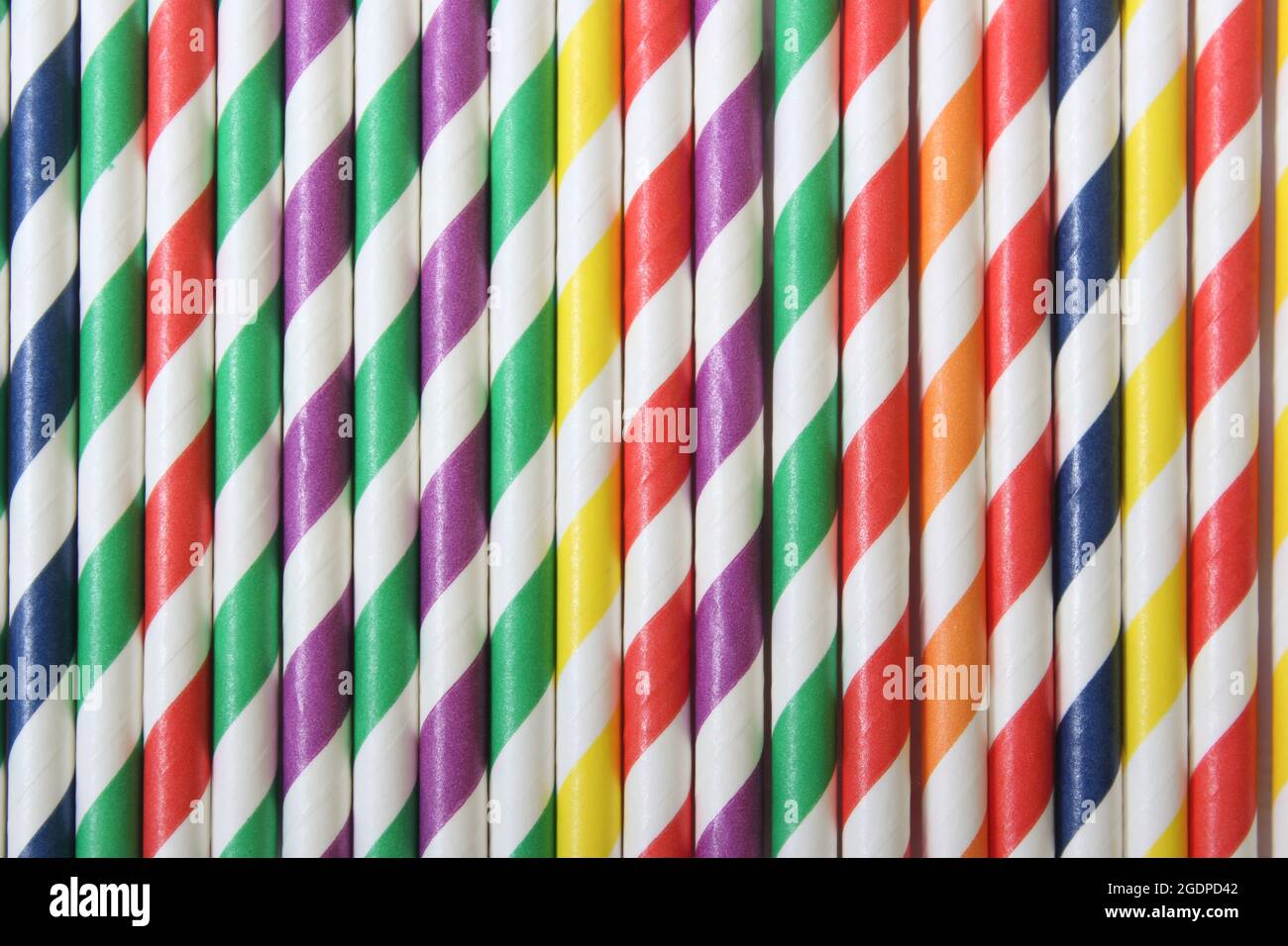 Colorful Striped Paper Straws Background Stock Photo - Alamy
