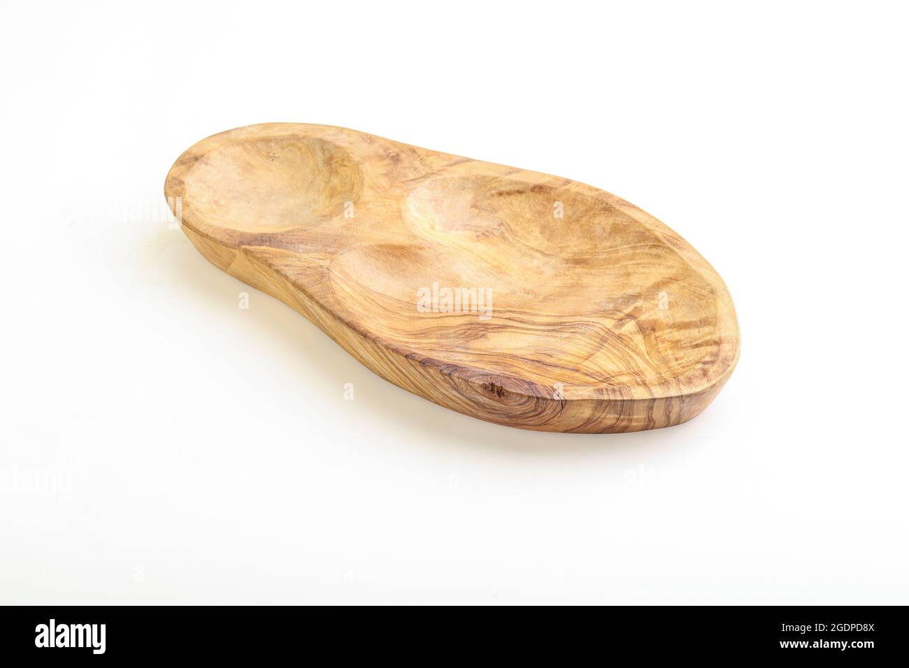 Olive tree board for kitchen isolated Stock Photo - Alamy
