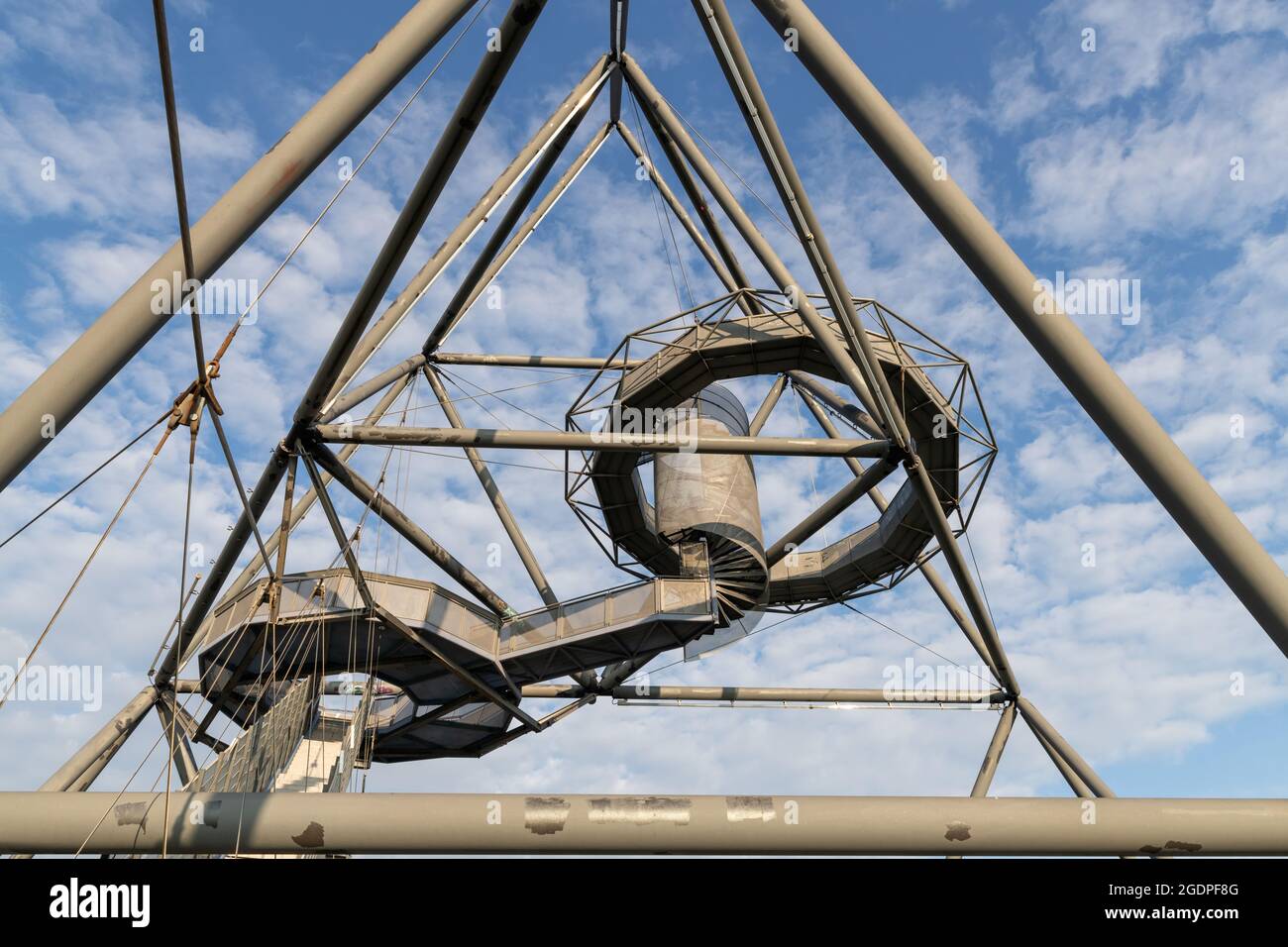 A close up of a tower, viewpoint in the sky Stock Photo - Alamy