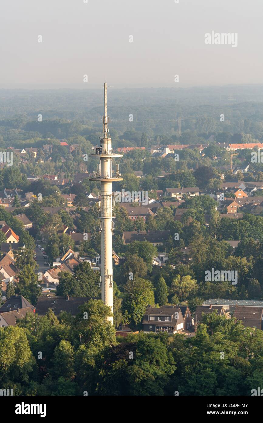 A view of a city, 5G mobile phone mast Stock Photo - Alamy