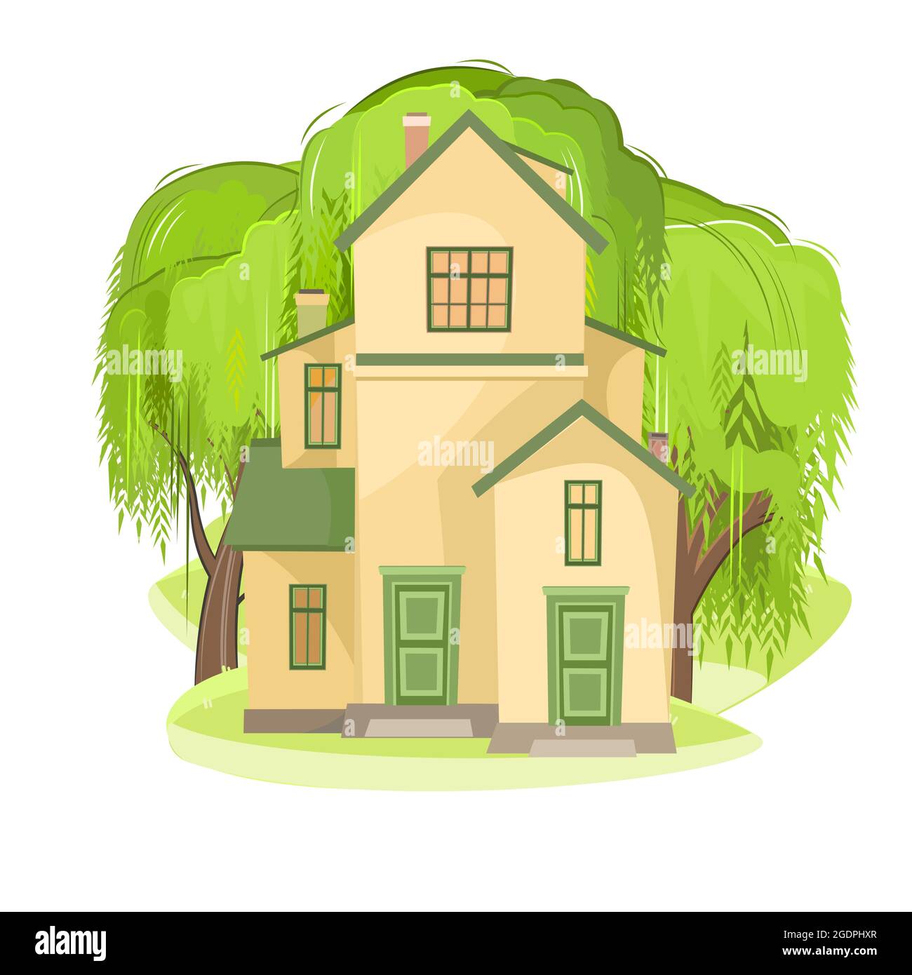 European willow Stock Vector Images - Alamy