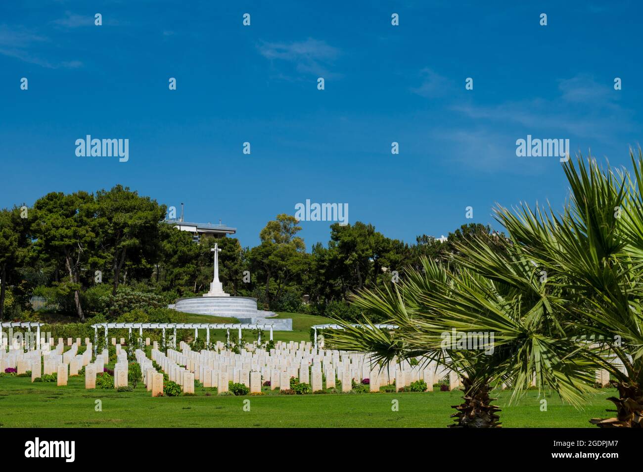 Phaleron War Cemetery with memorial, Athens. British Commonwealth ...