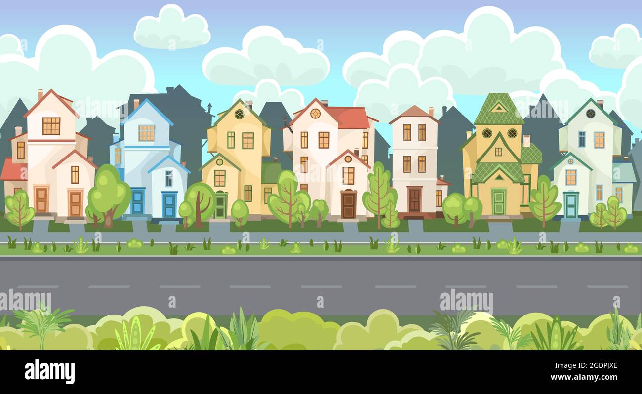 Asphalt european architecture Stock Vector Images - Alamy