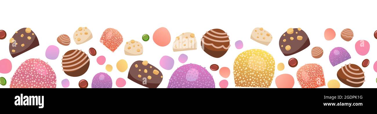 Sweets with hazelnuts. Nuts. Assorted dessert chocolate and marmalade ...