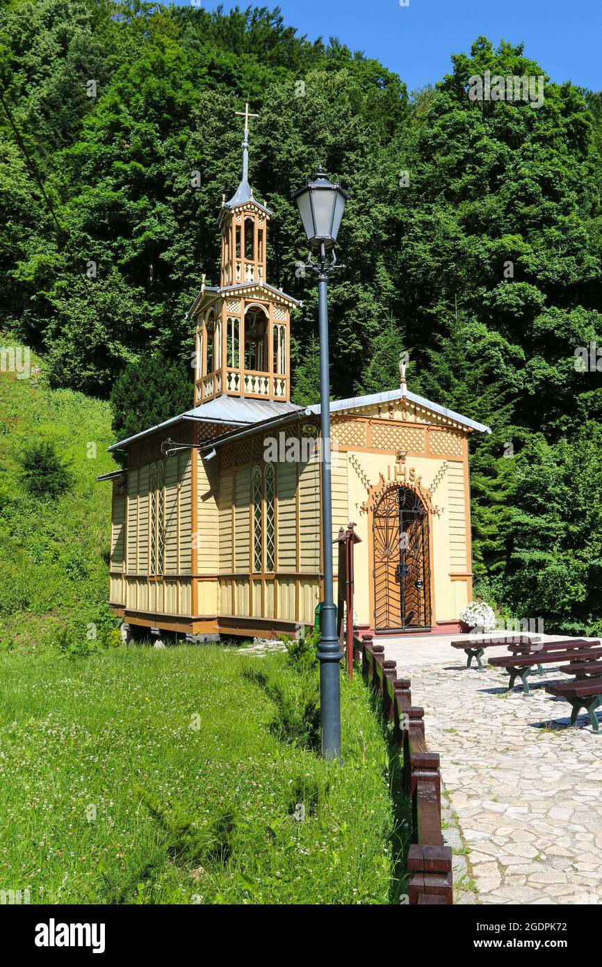 Wooden church in Pradnik Valley, Krakow, Poland Stock Photo - Alamy