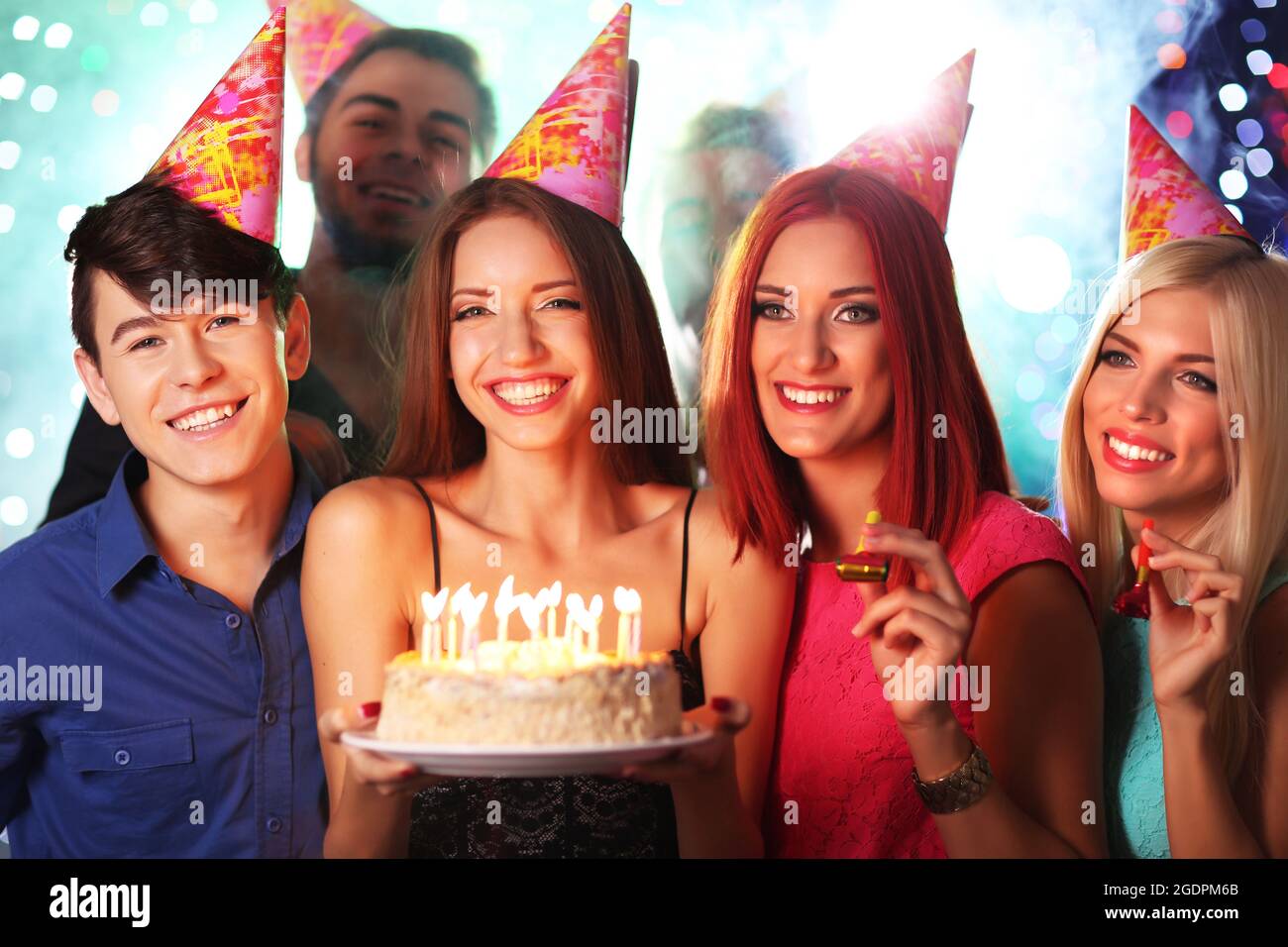 Birthday party in club Stock Photo - Alamy