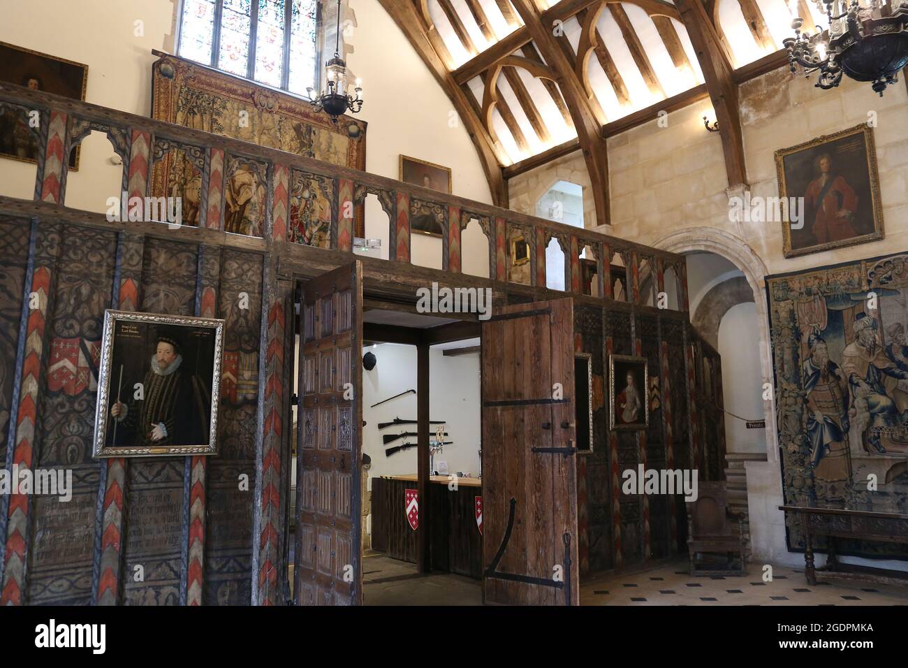 Great Hall, Berkeley Castle, Berkeley, Gloucestershire, England, Great ...