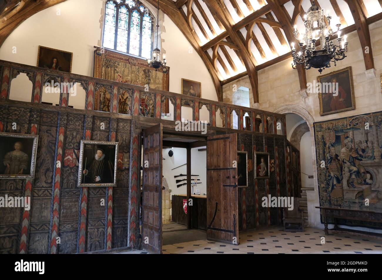 Great Hall, Berkeley Castle, Berkeley, Gloucestershire, England, Great ...