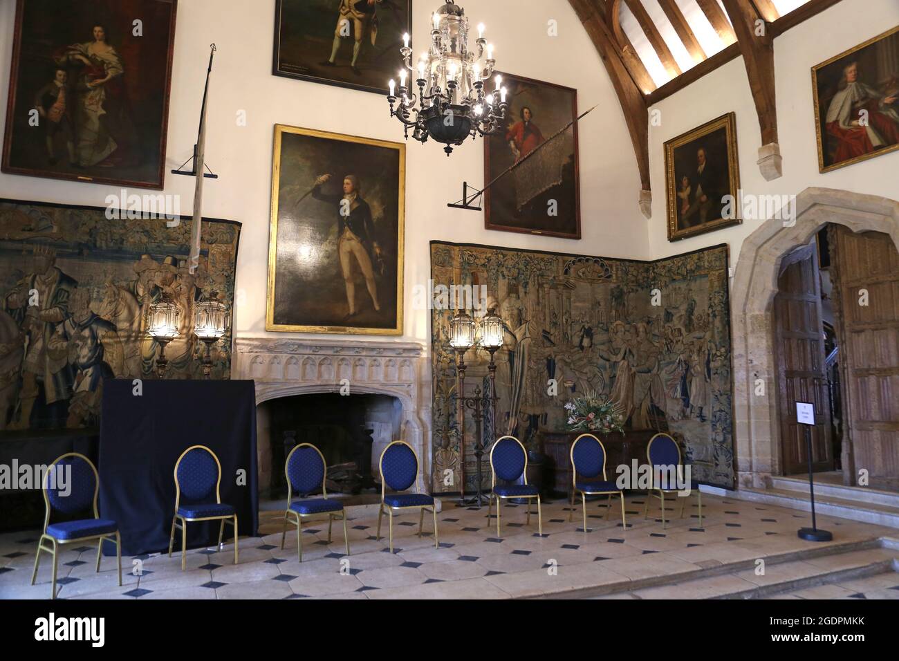 Great Hall, Berkeley Castle, Berkeley, Gloucestershire, England, Great ...