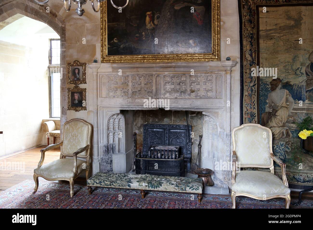 Medieval castle interior drawing hi-res stock photography and images ...