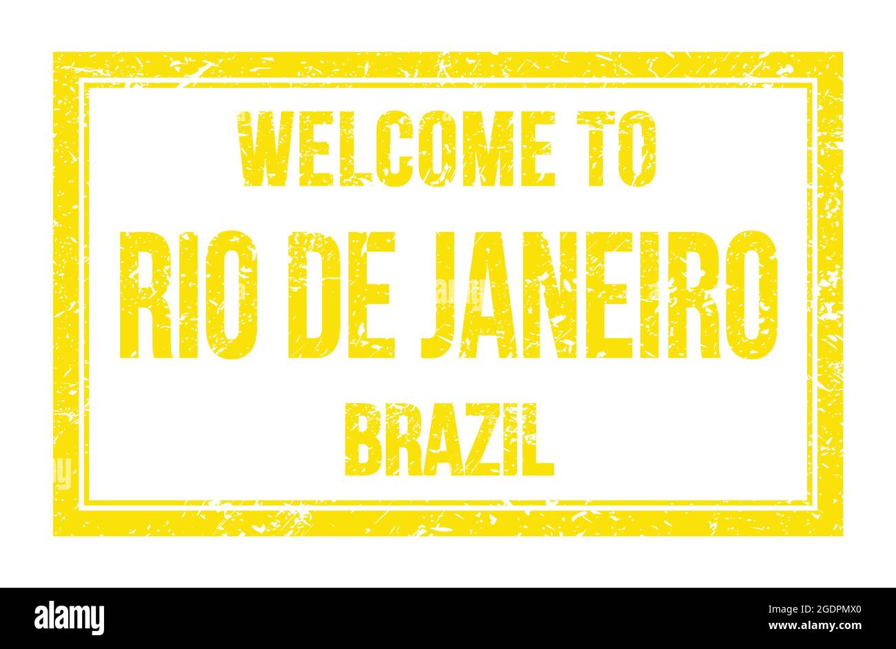 Welcome brazil stamp hi-res stock photography and images - Alamy