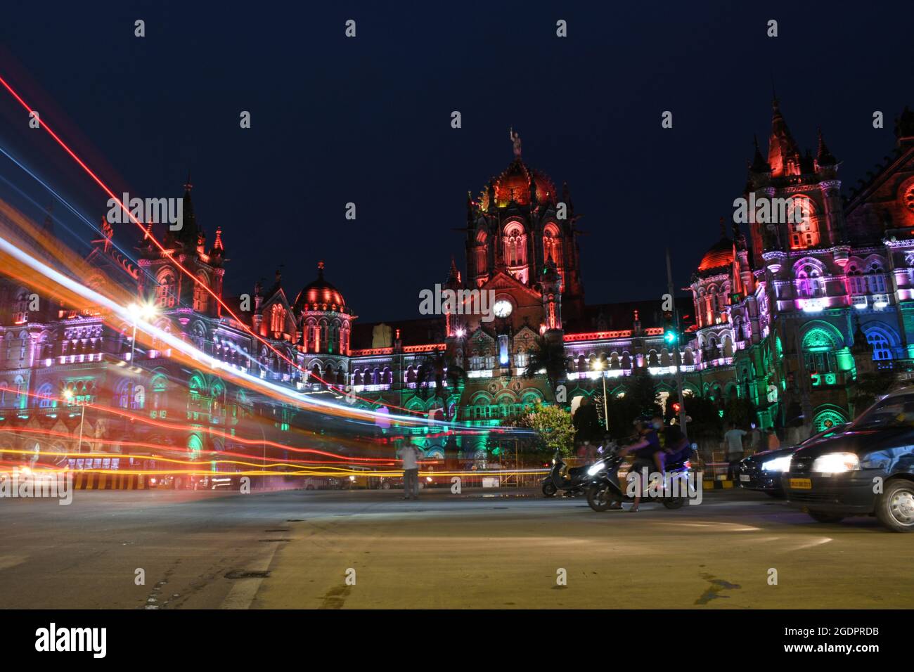 Mumbai, India. 14th Aug, 2021. Chhatrapati Shivaji Maharaj Terminus ...