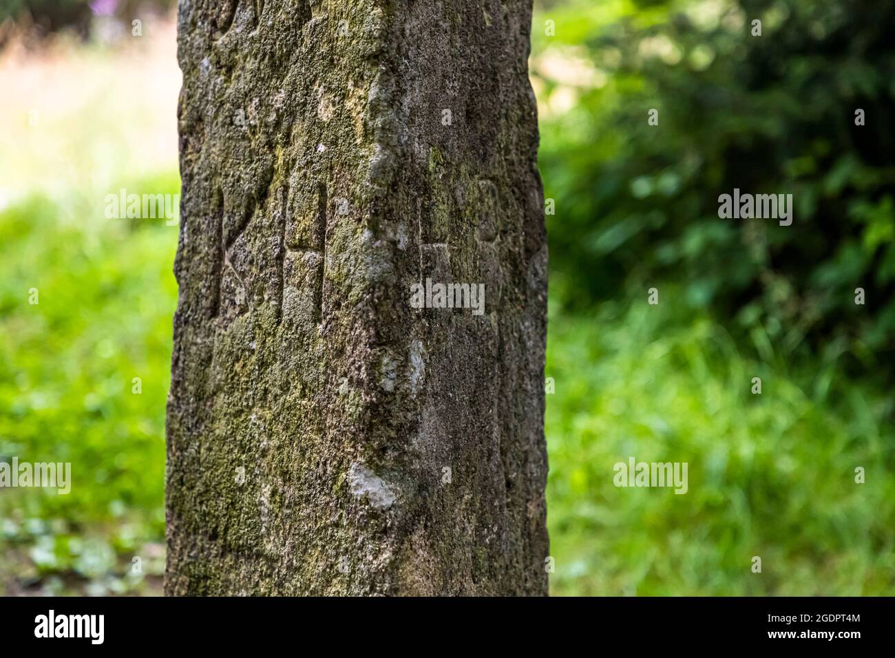 The Triangular Stake is a historical boundary stone. Kingdom of Hanover ...