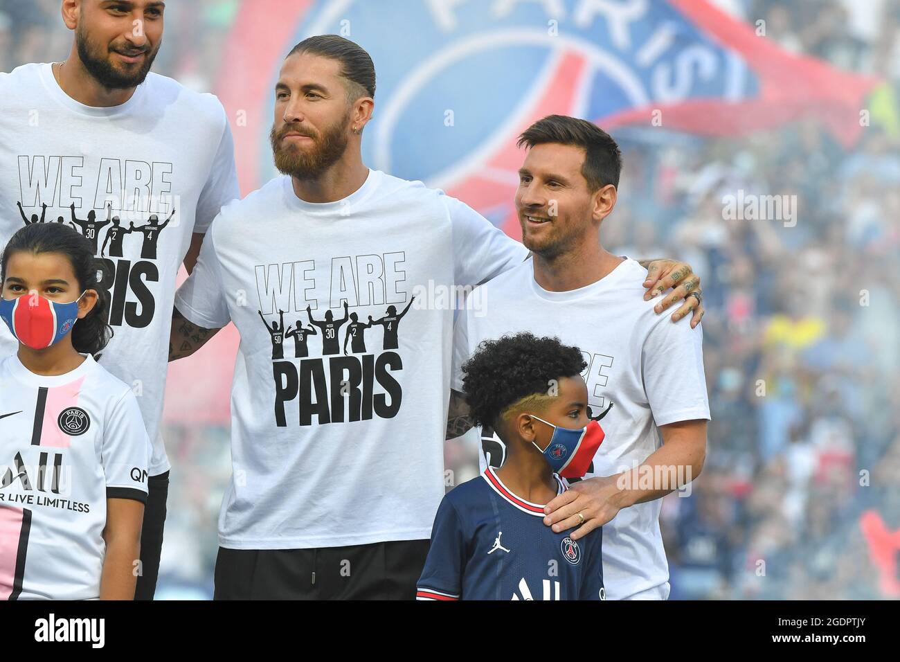 Presentation of Lionel Messi, Sergio Ramos, Gigi Donnarumma, Hachraf ...
