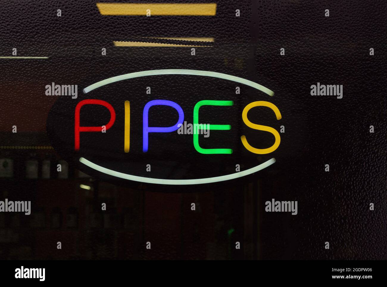 Glowing electric pipes neon hi-res stock photography and images - Alamy