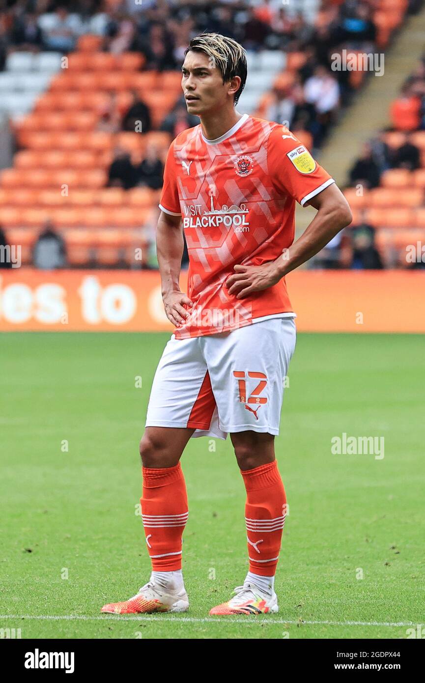 Kenny Dougall #12 of Blackpool during the game Stock Photo - Alamy