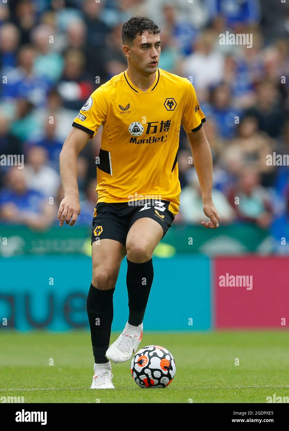 Leicester, England, 14th August 2021. Max Kilman of Wolverhampton ...