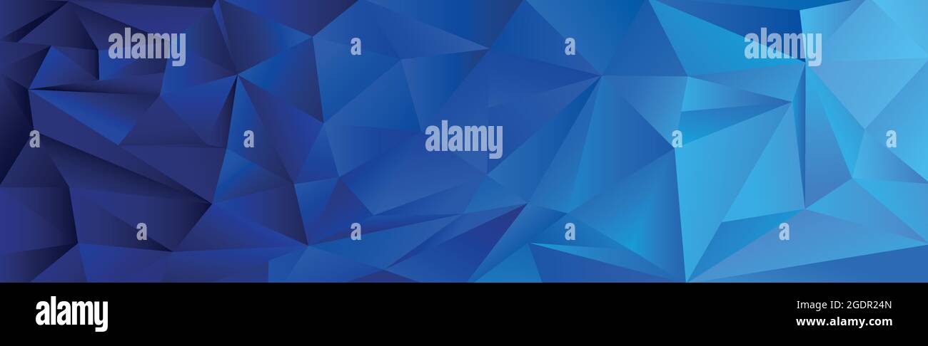 Abstract blue gradient triangles of different sizes - Vector ...