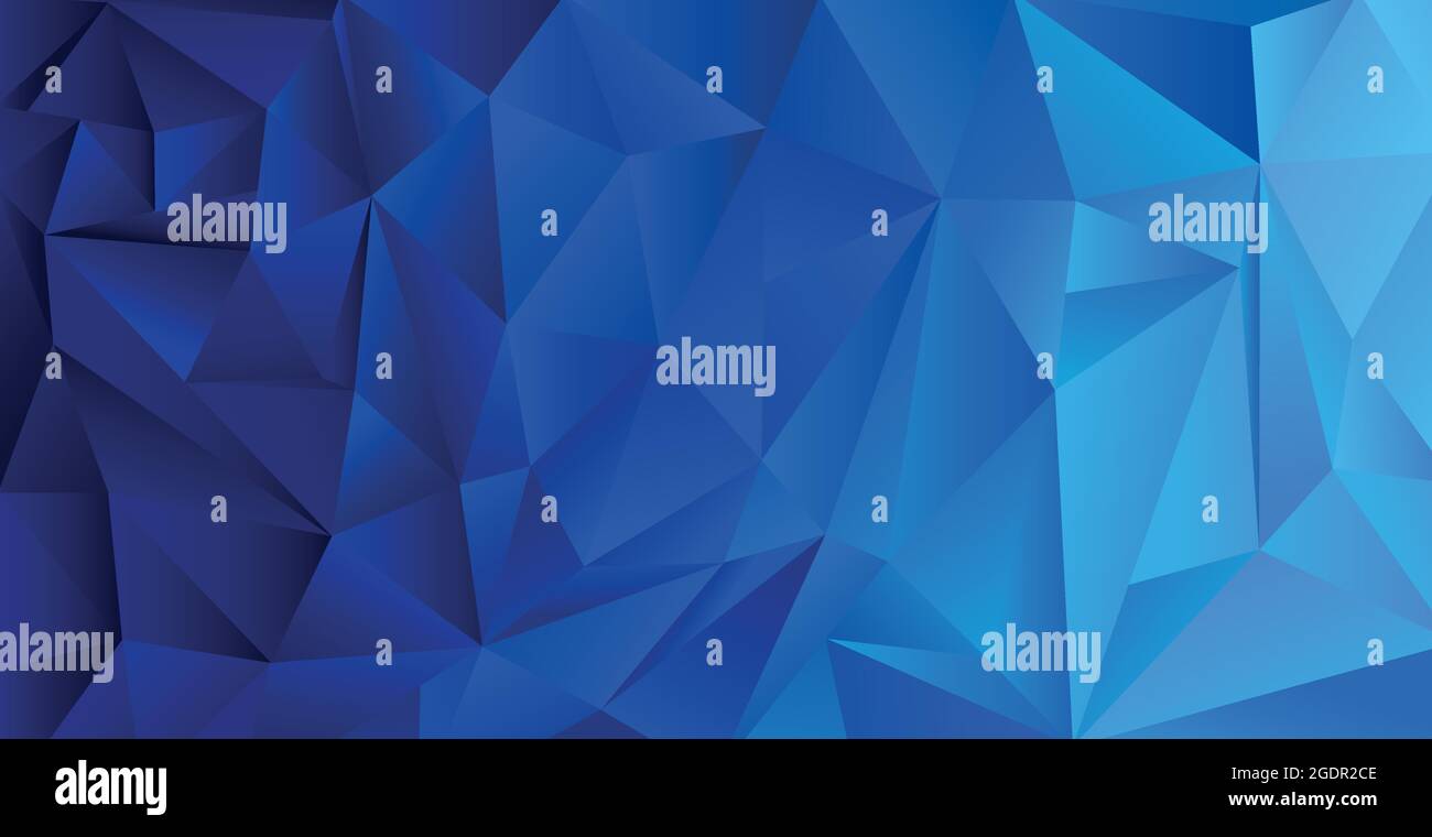 Abstract blue gradient triangles of different sizes - Vector ...
