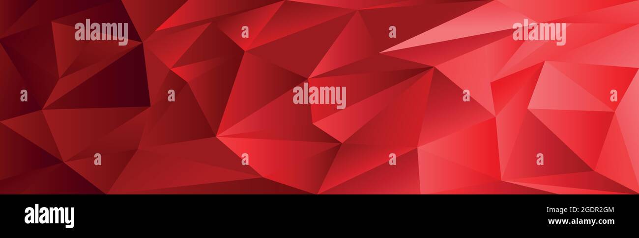 Abstract red gradient triangles of different sizes - Vector ...