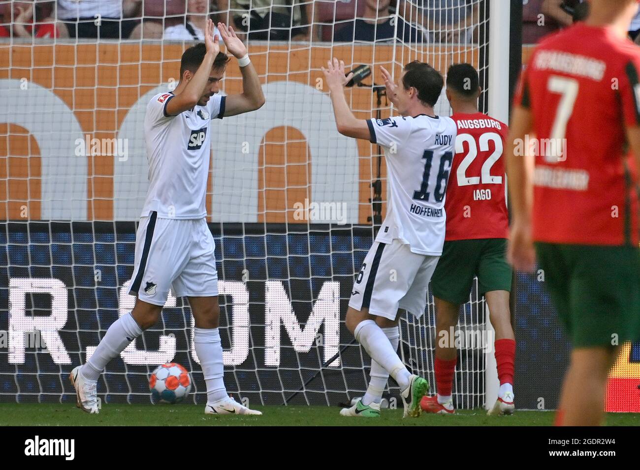 Augsburg, Deutschland. 14th Aug, 2021. goaljubel Sargis ADAMYAN (1899 ...
