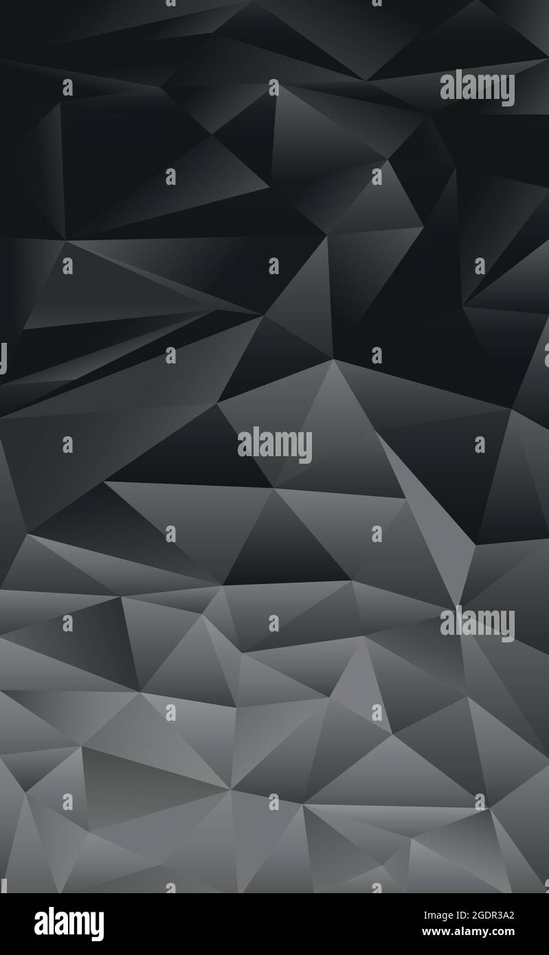 Abstract black and gray gradient triangles of different sizes - Vector illustration Stock Vector ...