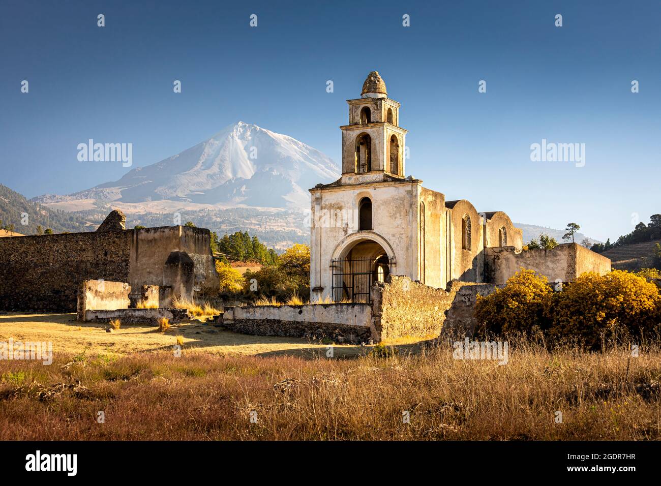 Abandoned hacienda near Pico de Orizaba in Atzitzintla, Puebla, Mexico ...