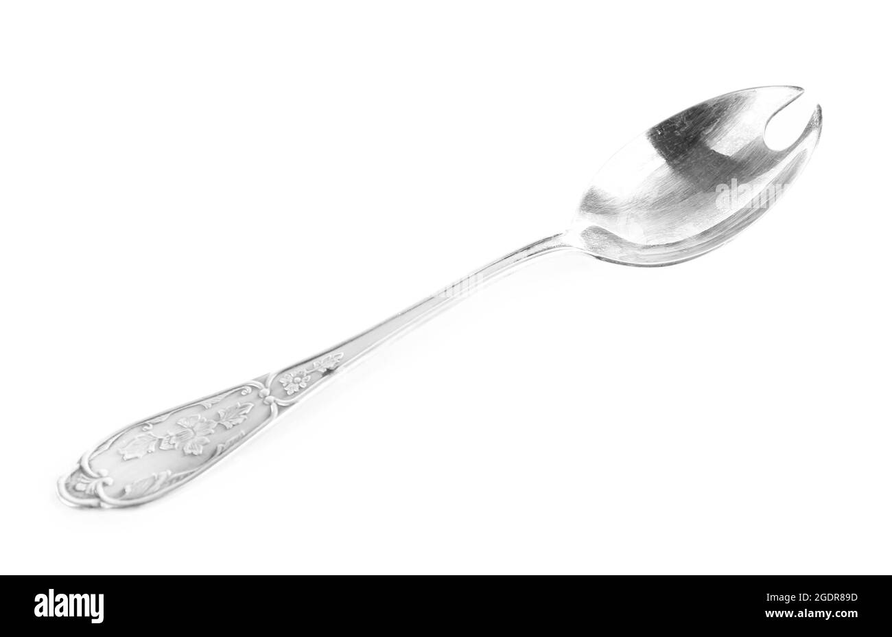 Metal spoon isolated on white Stock Photo - Alamy