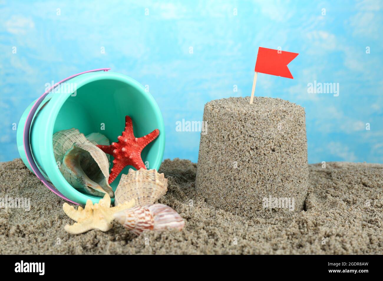 Sandcastle Beach Flag High Resolution Stock Photography and Images - Alamy