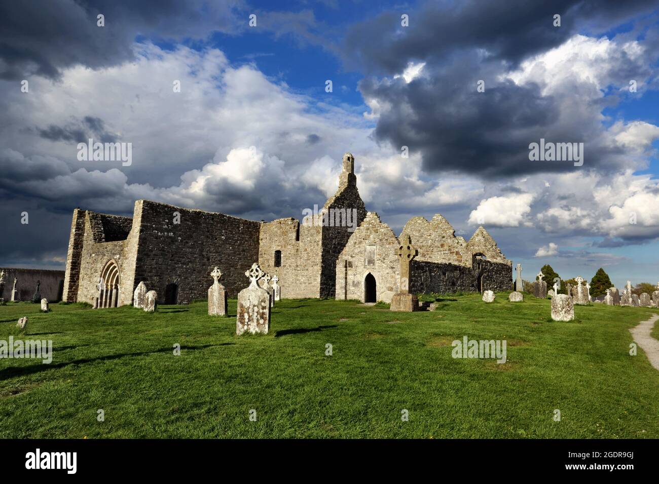 Scenic view of a Clonmacnoise in Ireland at a daytime Stock Photo - Alamy