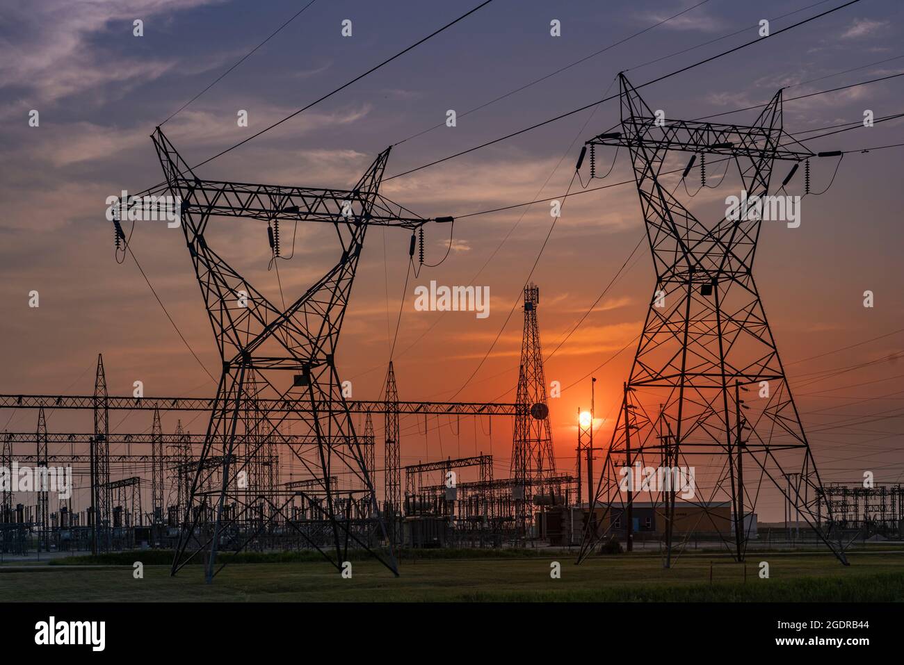 Hydro transmission towers hi-res stock photography and images - Alamy