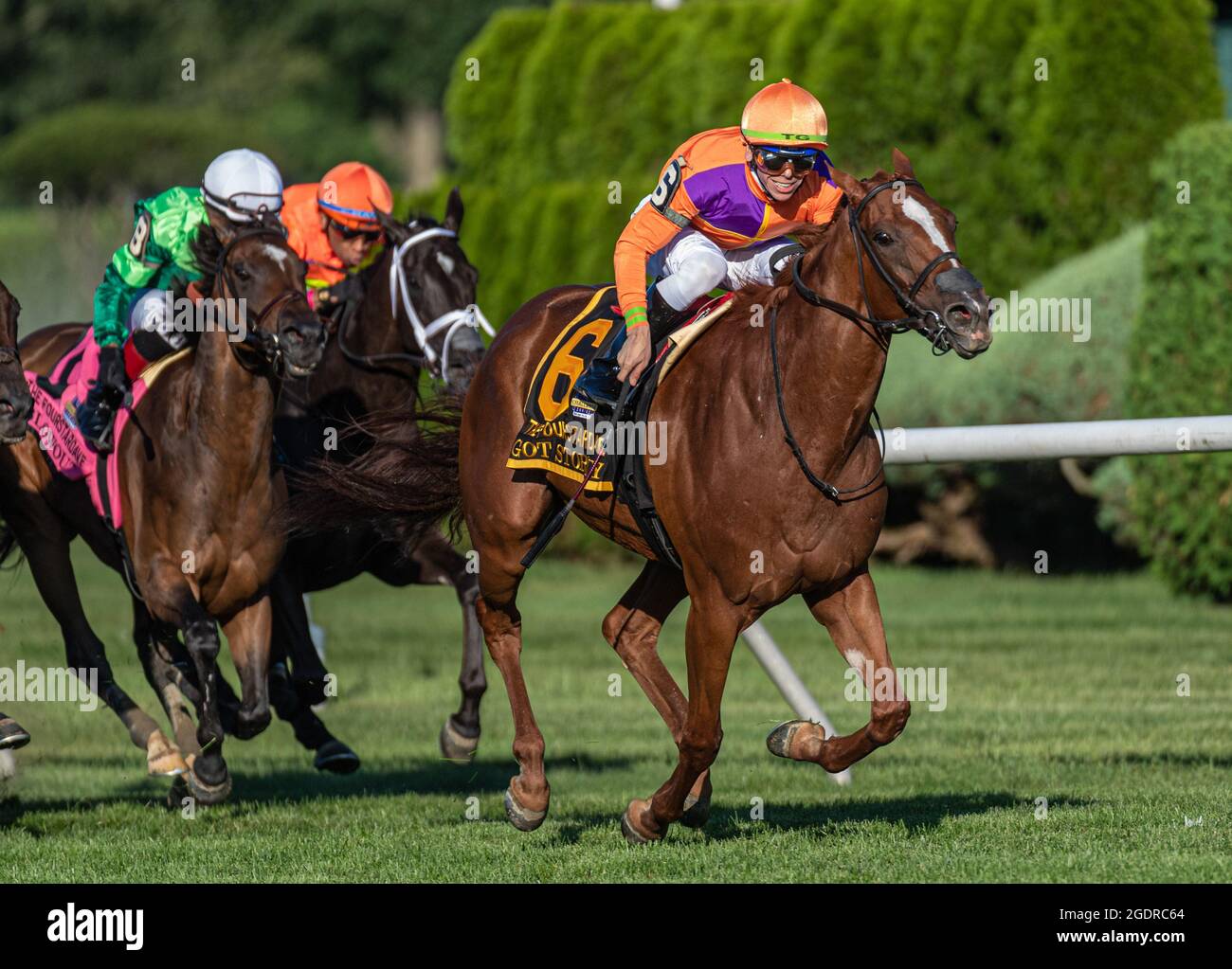 August 14, 2021, Saratoga Springs, NY, USA: August 14, 2021: HALLADAY ...