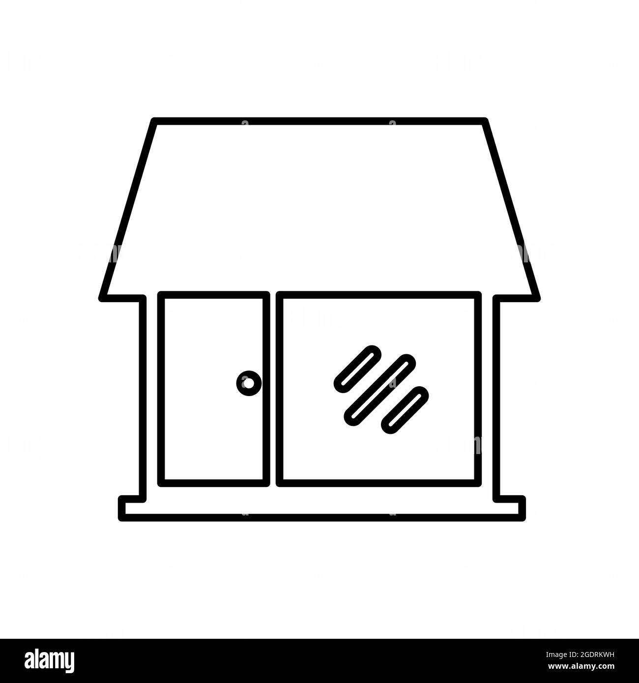 Vector Graphic of Shop - Line Style - simple illustration. Editable ...