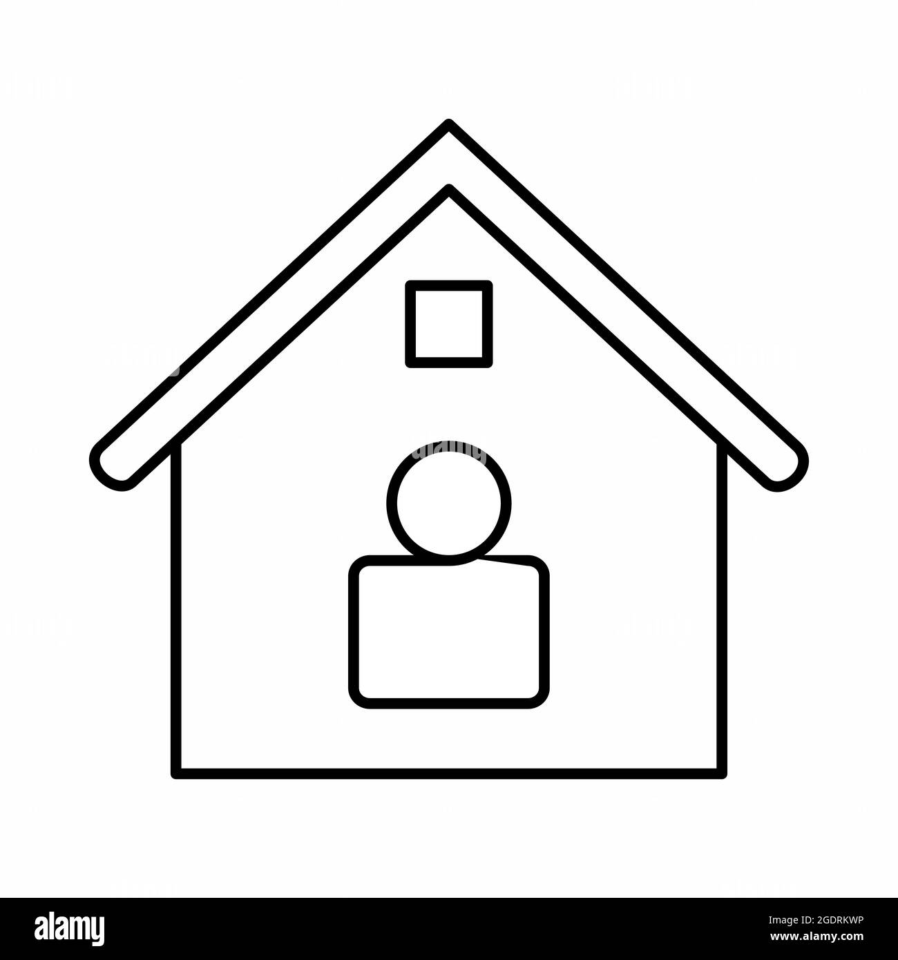 Vector Graphic of Resident - Line Style - simple illustration. Editable ...