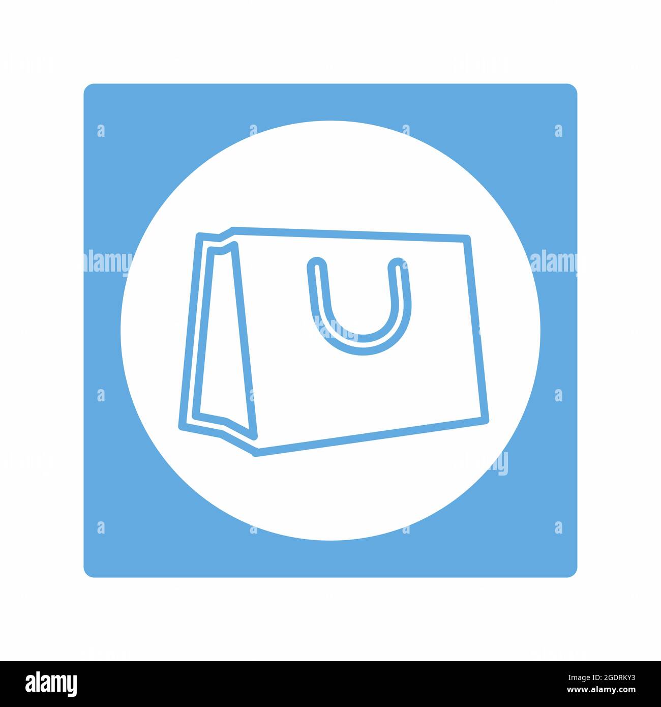 Vector Graphic of - Hand Carry Bag - White Moon Style - simple ...