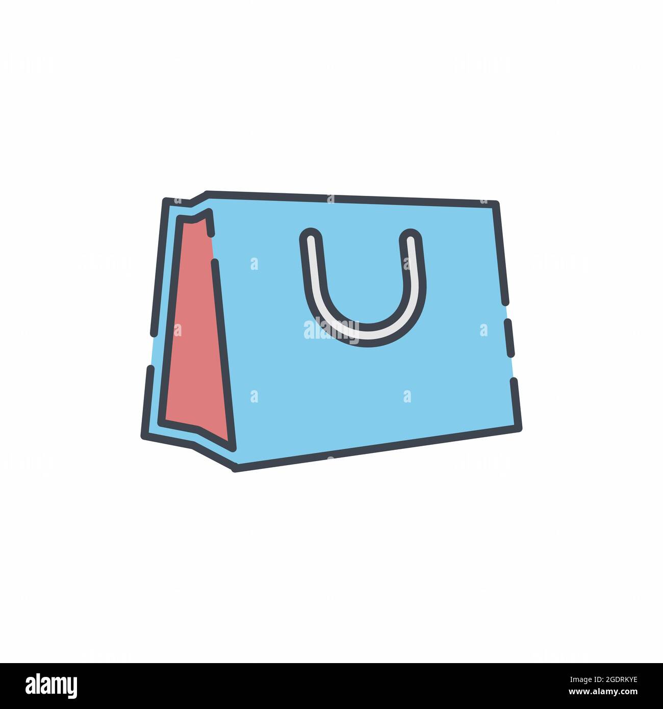 Vector Graphic of - Hand Carry Bag - Line Cut Style - simple ...