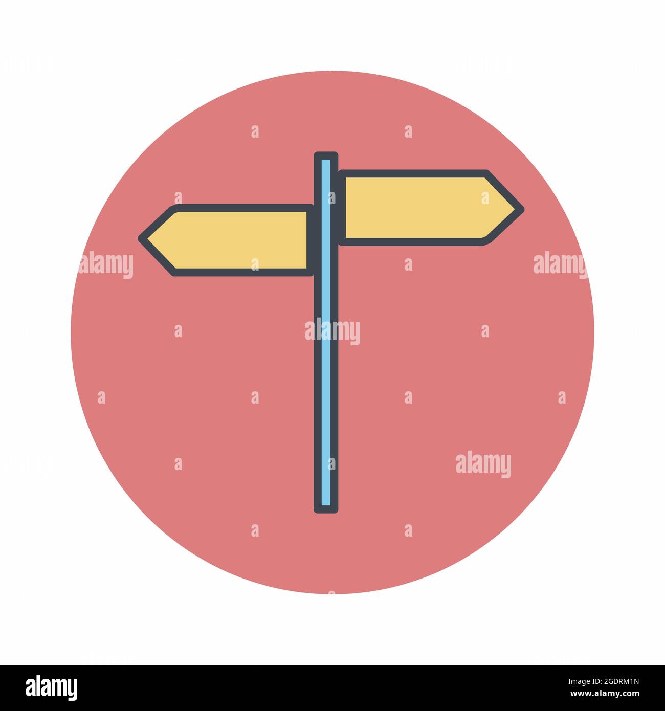 Vector Graphic of - Directions - Color Mate Style - simple illustration ...