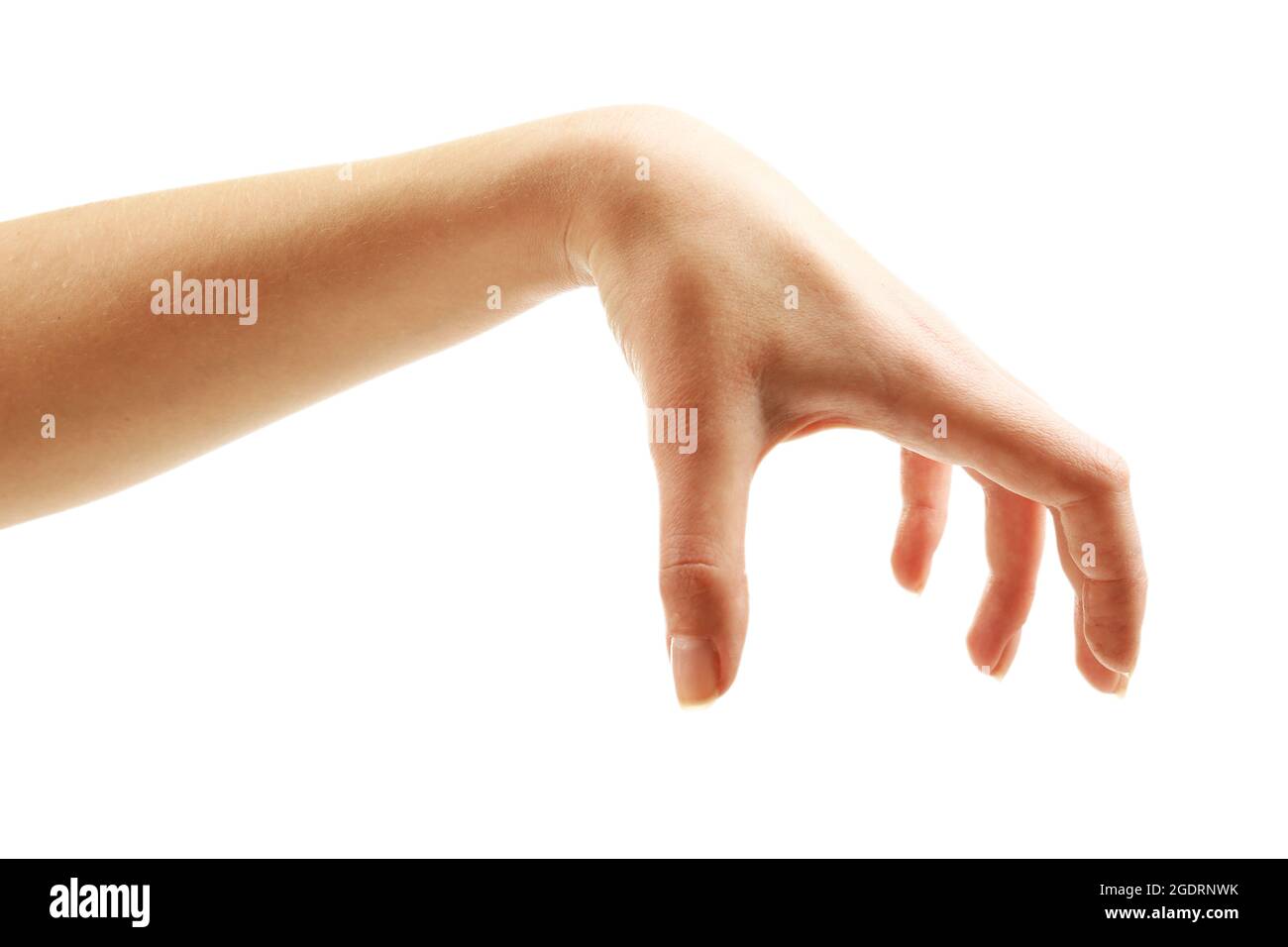 Human hand isolated on white Stock Photo - Alamy