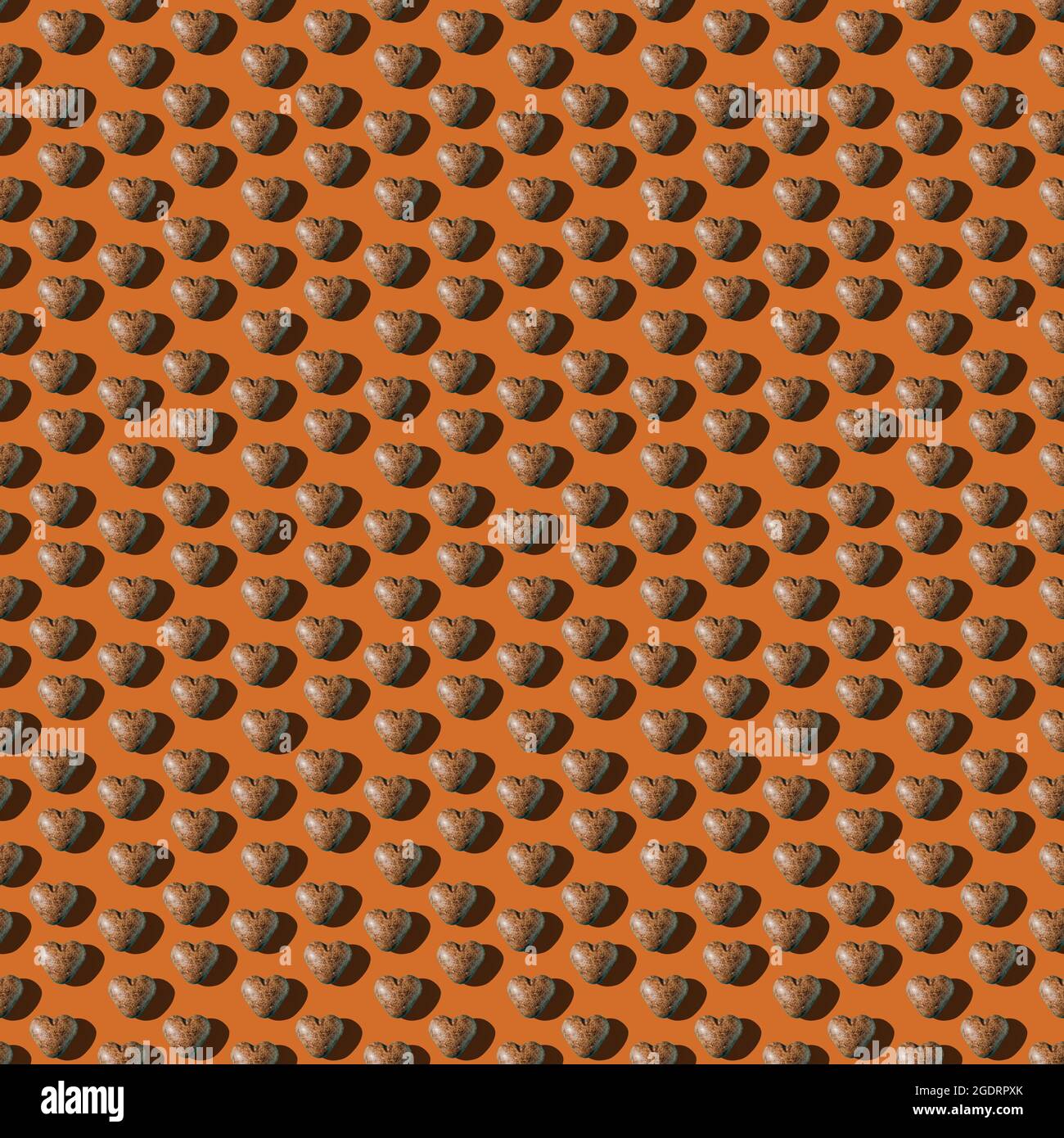 Photo in the form of a seamless pattern. Chocolate gingerbread in the ...