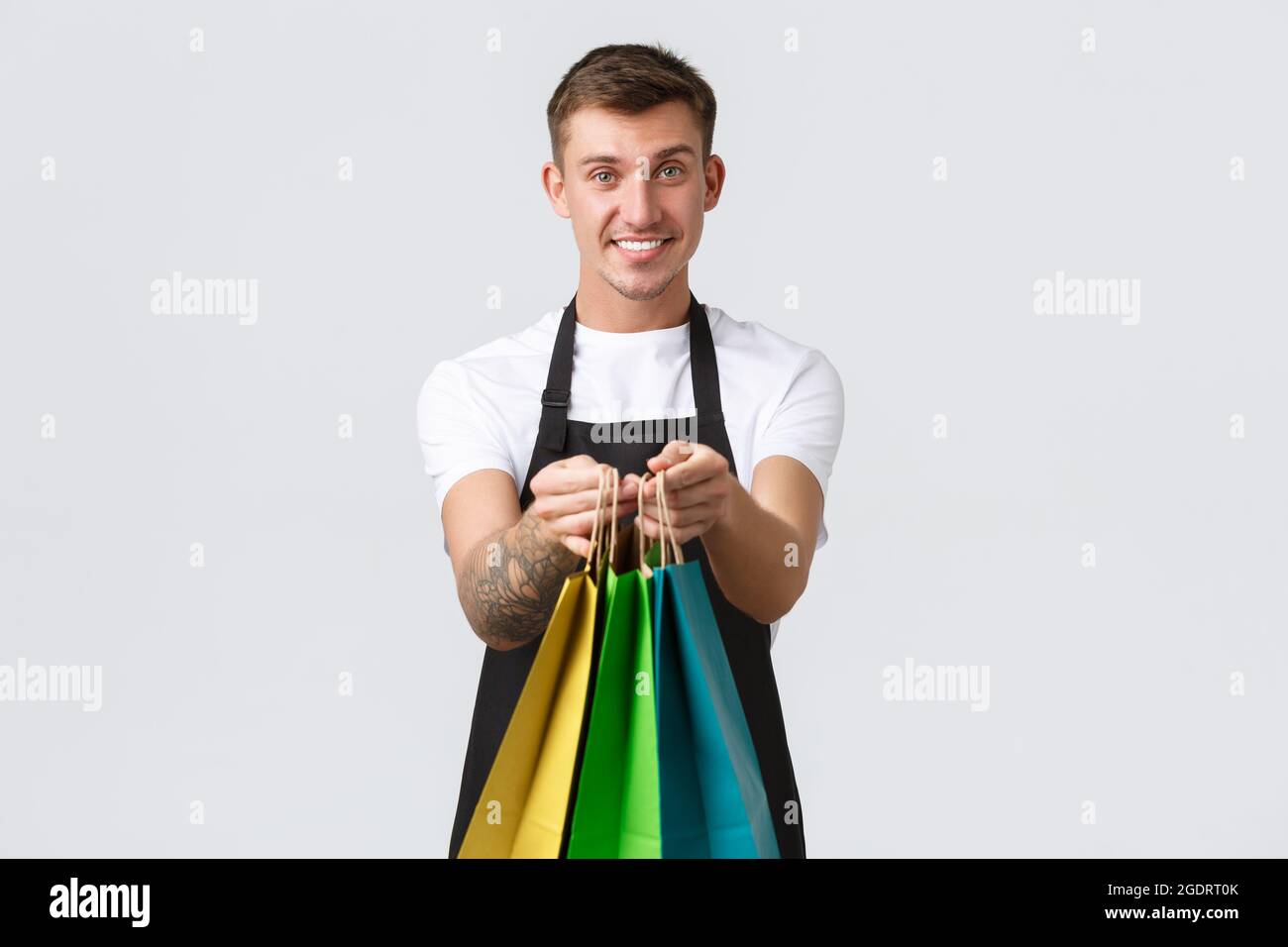 Handing over the bags hi-res stock photography and images - Alamy