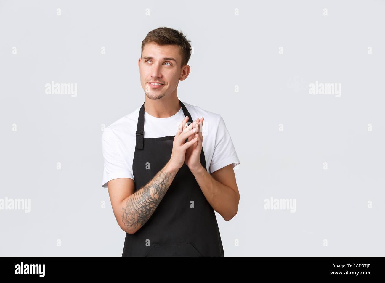 Small business owners, coffee shop and staff concept. Creative and ...