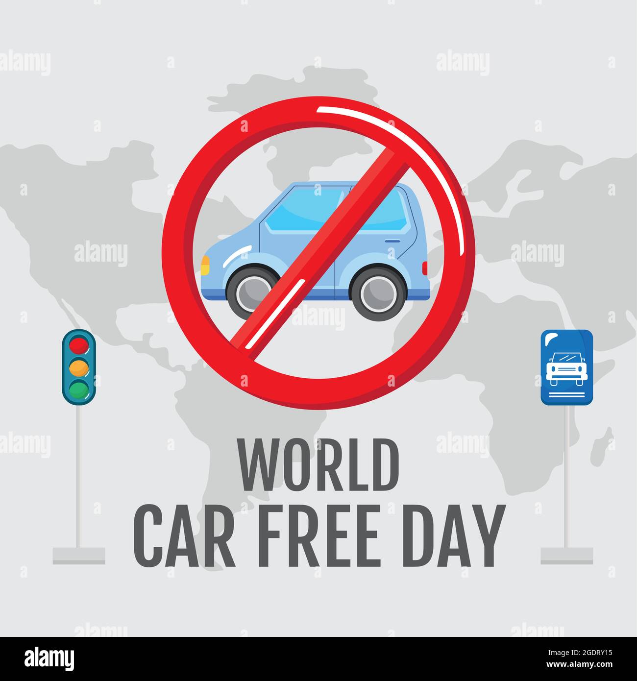 car free day campaign Stock Vector Image & Art - Alamy