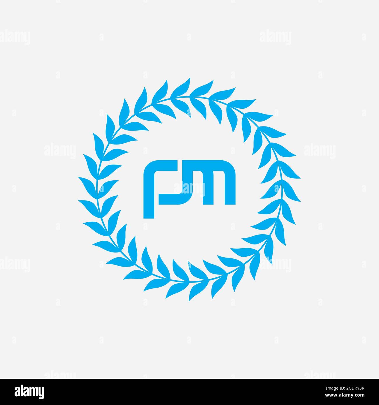 Initial PM Letter Logo With Creative Modern Business Typography Vector ...