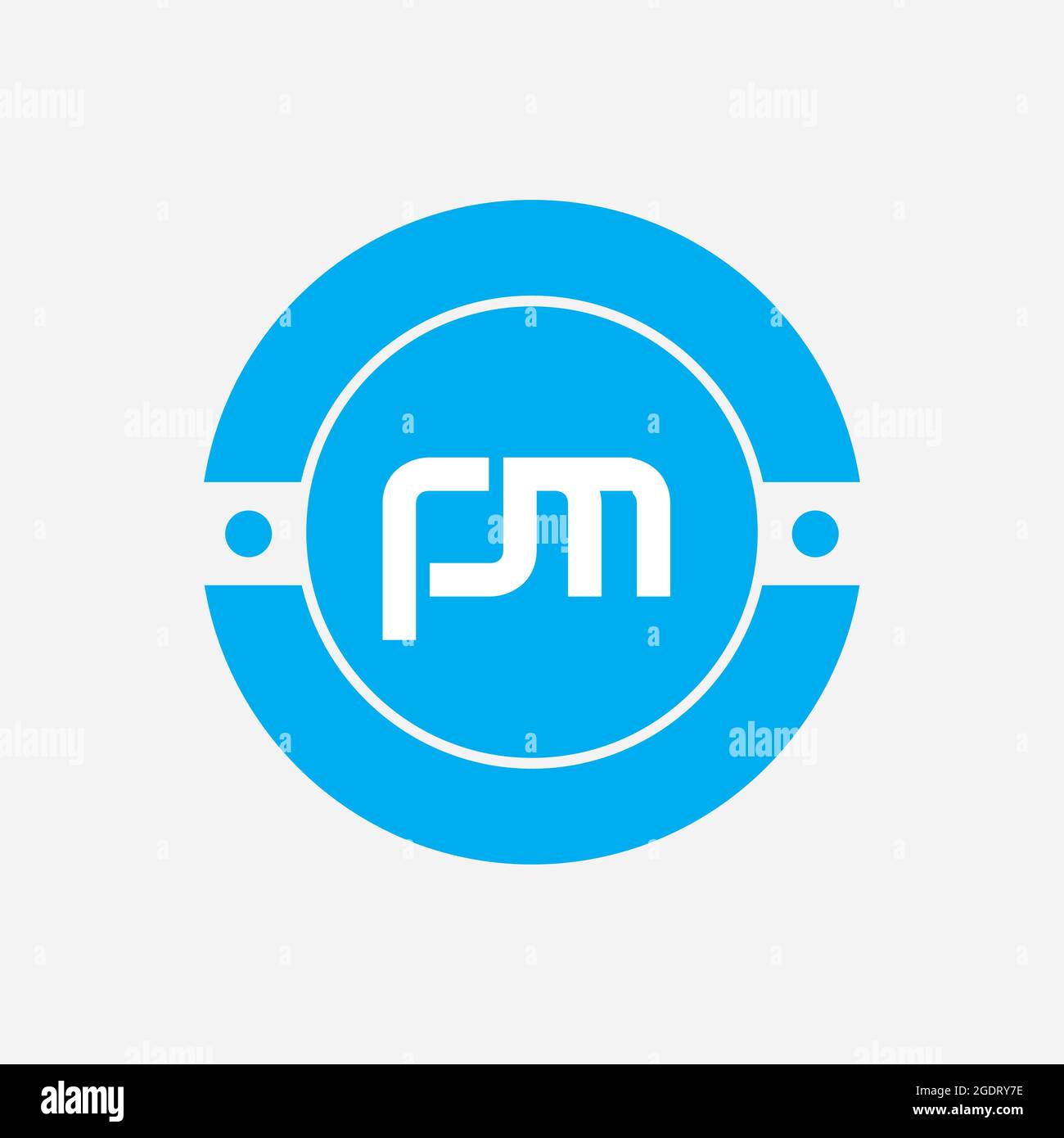 Initial PM Letter Logo With Creative Modern Business Typography Vector ...