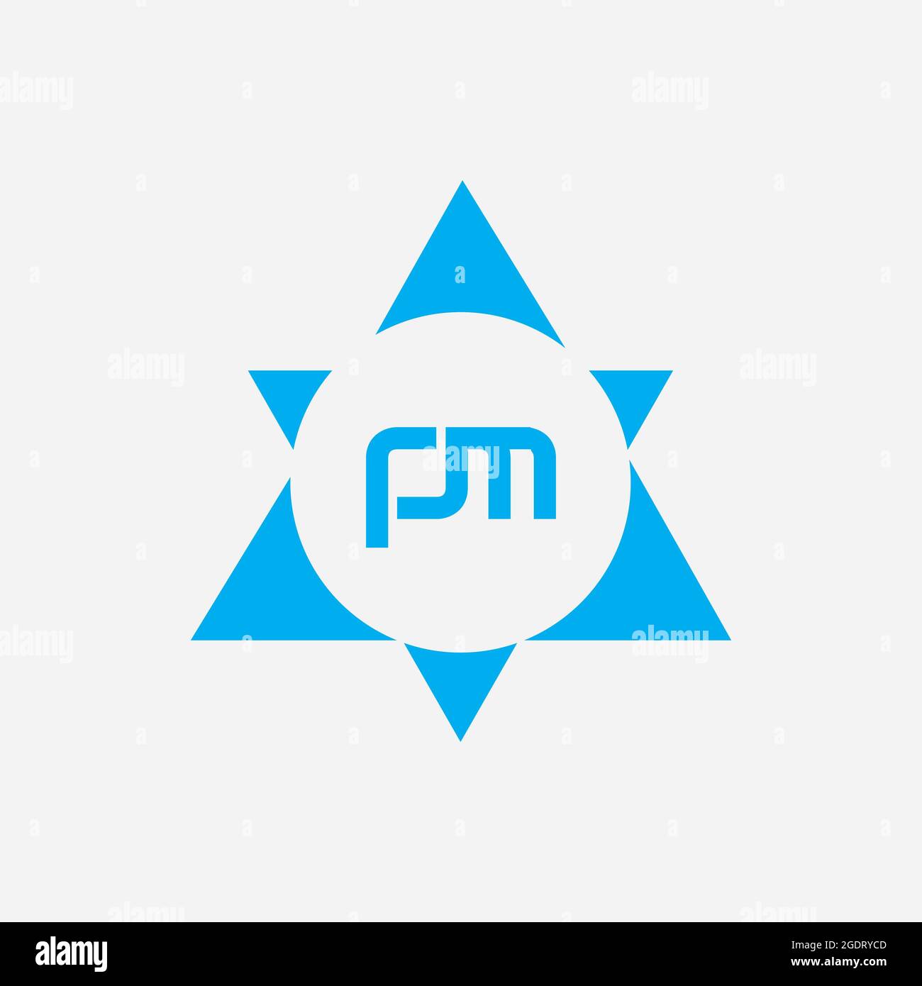 Initial PM Letter Logo With Creative Modern Business Typography Vector ...