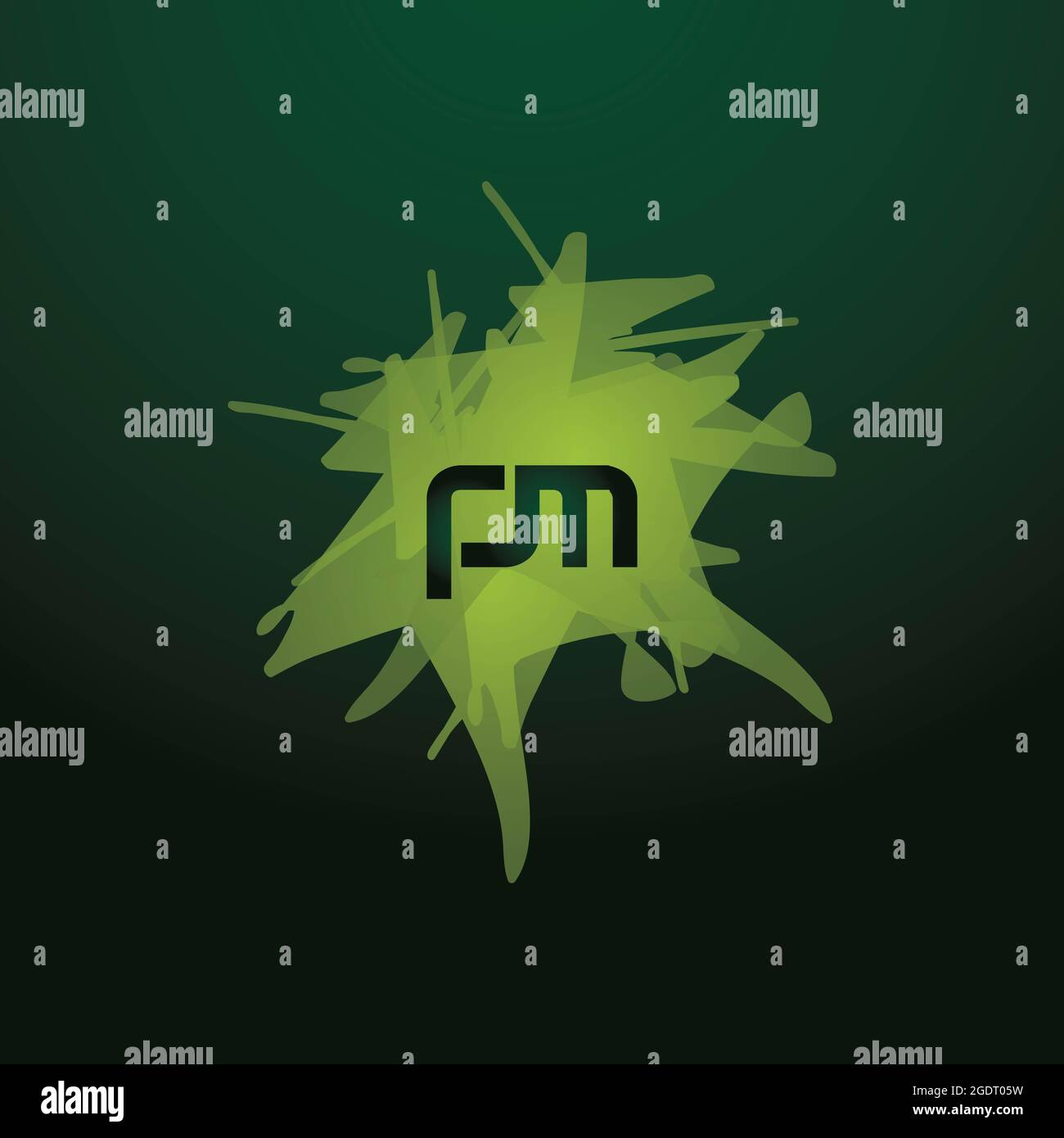 Initial PM Letter Logo With Creative Modern Business Typography Vector ...