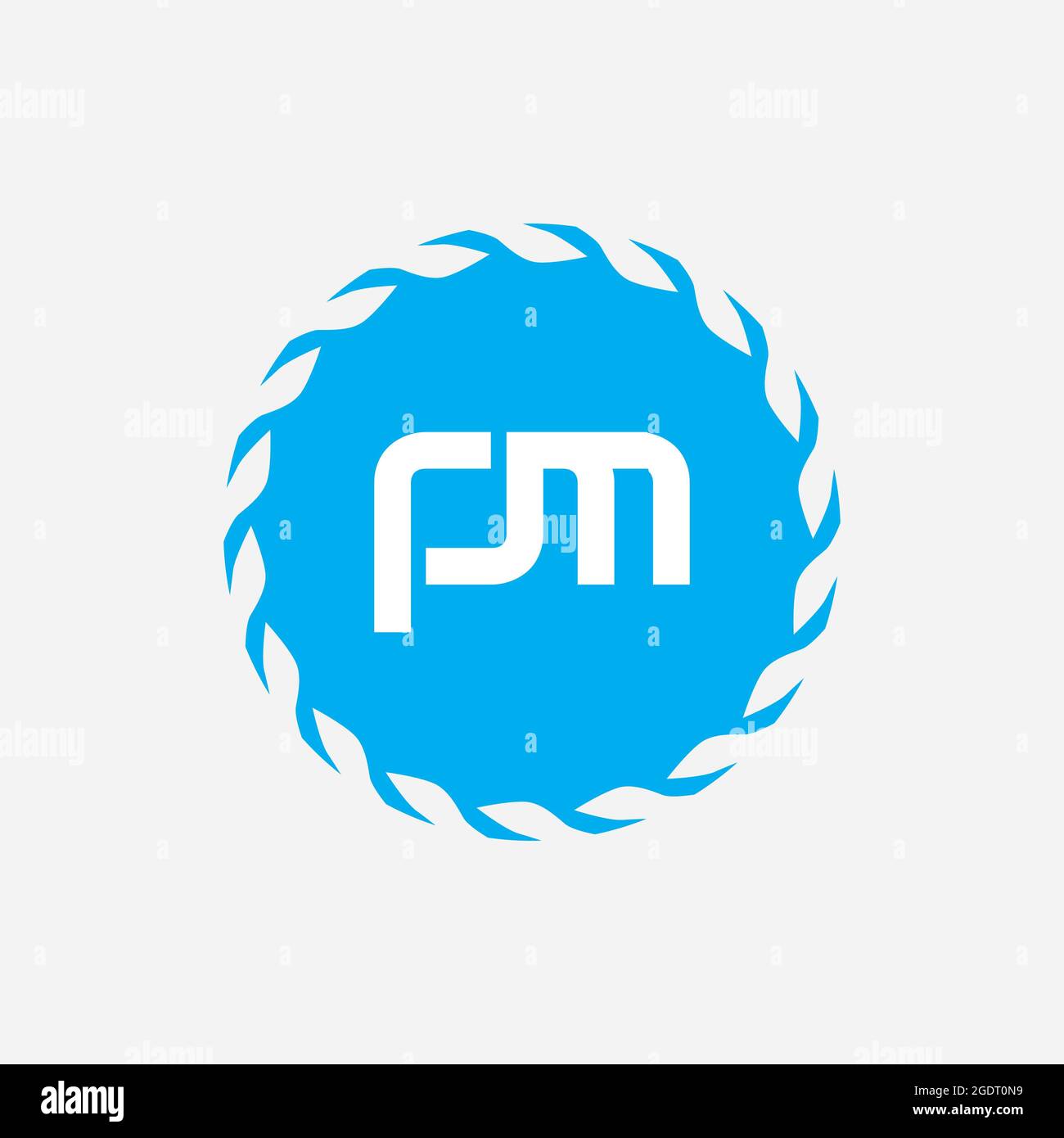 Initial PM Letter Logo With Creative Modern Business Typography Vector ...