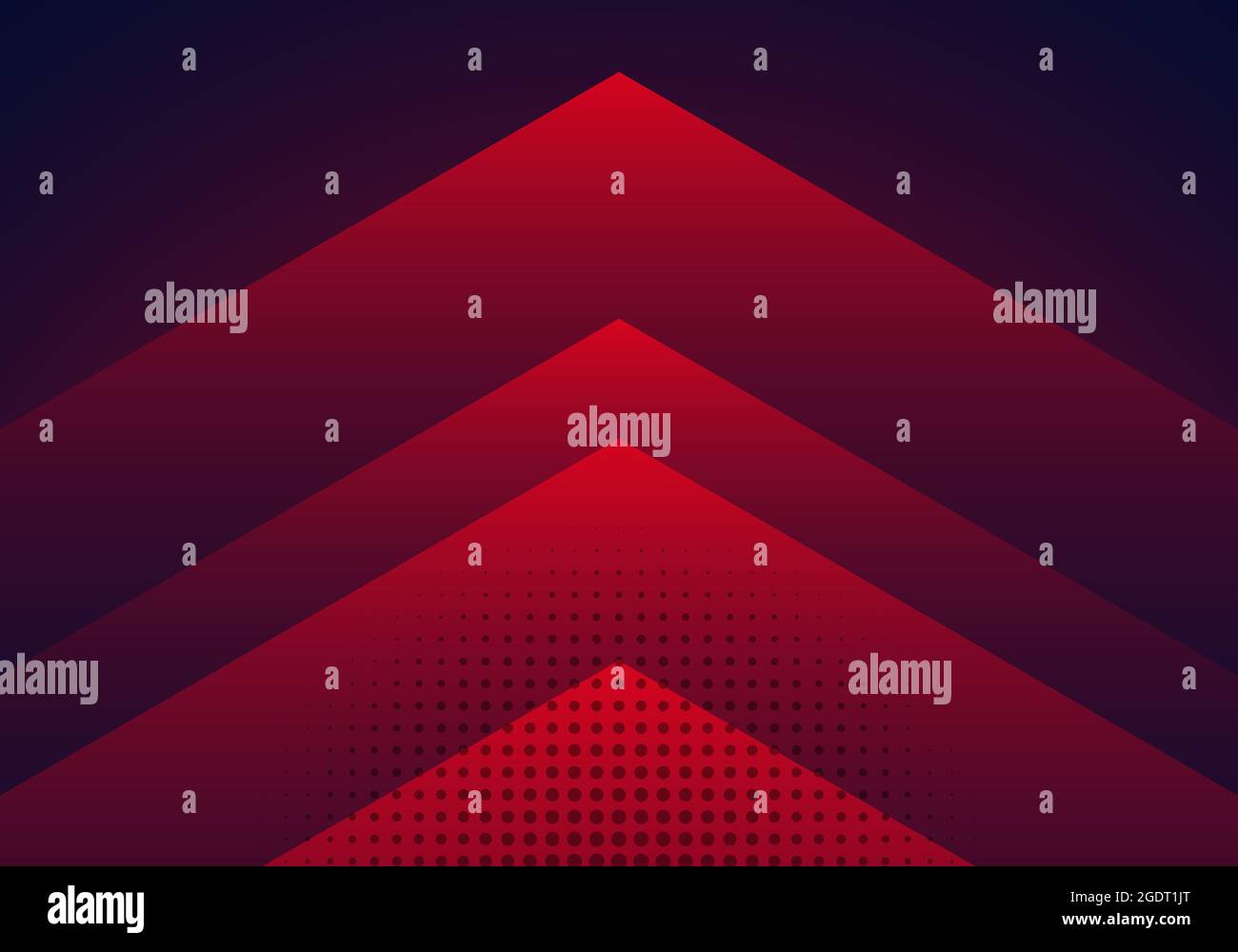 Modern abstract background red and blue gradient arrow shape ...